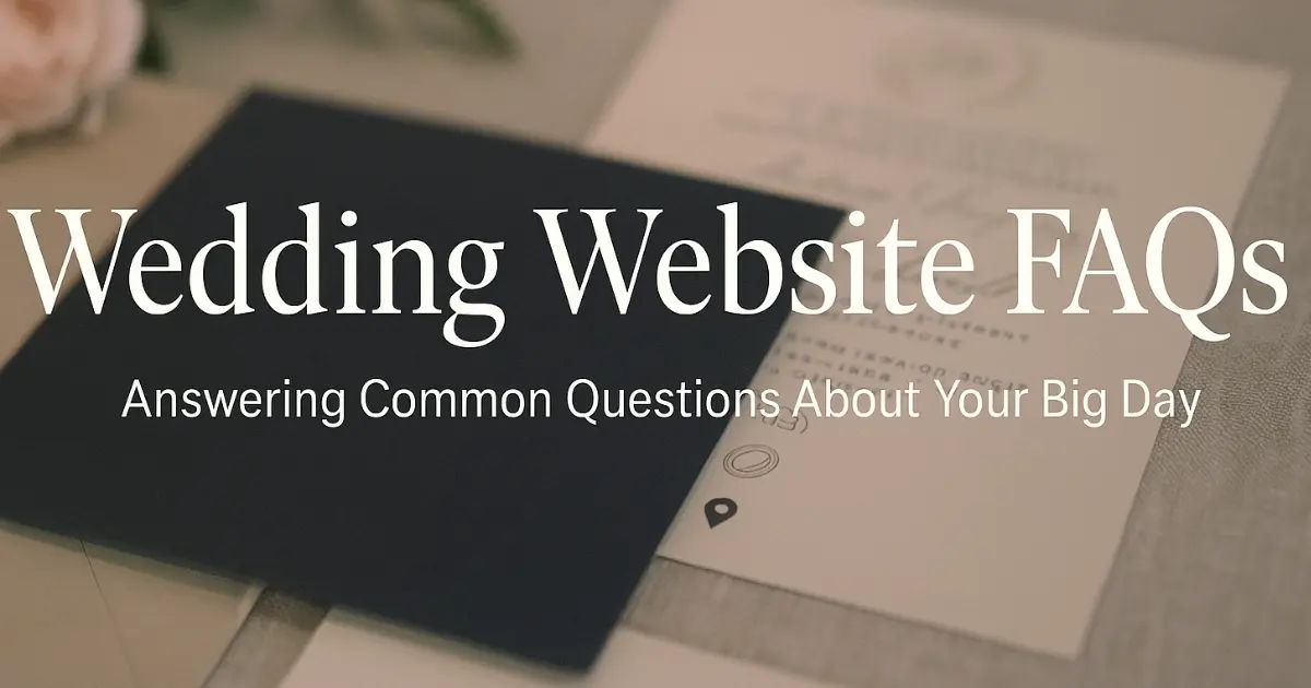 What to Write on Your Wedding Website FAQs (With Copy‑Paste Examples)